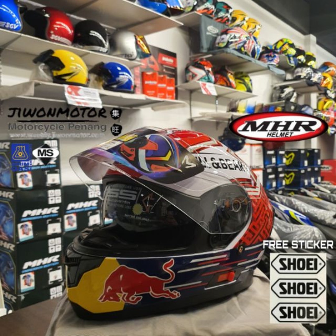 MHR FF831 Marquez Full Face With Double Visor free Sticker - Etsy