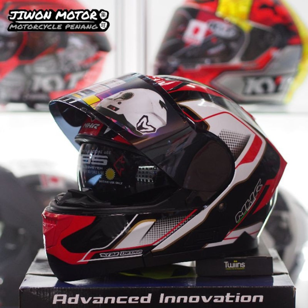 MHR Flip up Helmet FU926 Vector Red Size XL - Etsy