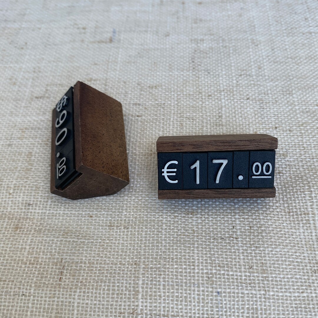 Walnut Wood Price Tag, Adjustable Wood Price Label, Walnut Sale Price ...