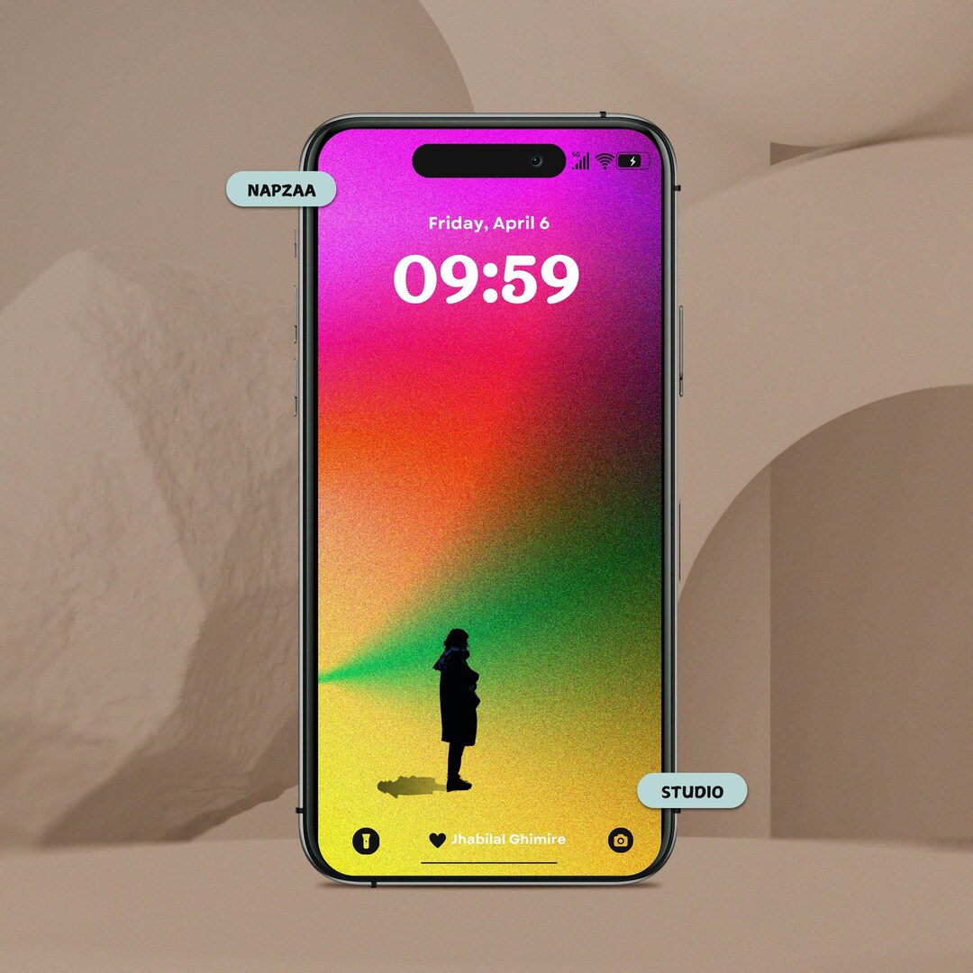Chroma Walk - Vibrant Ios Wallpapers || Gradient Journey Ios Wallpapers ...