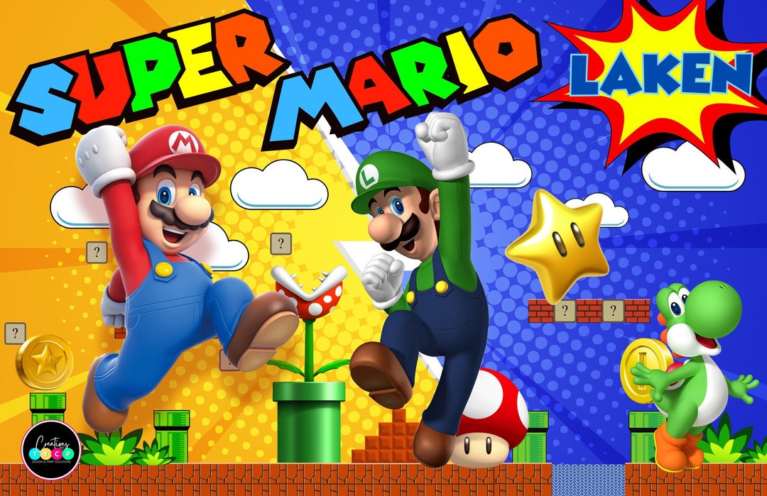 Personalized SUPER MARIO Placemat - Etsy