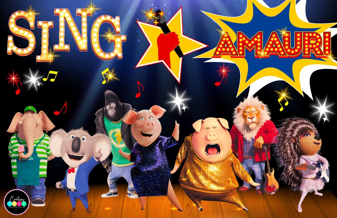 Personalized SING Placemat - Etsy