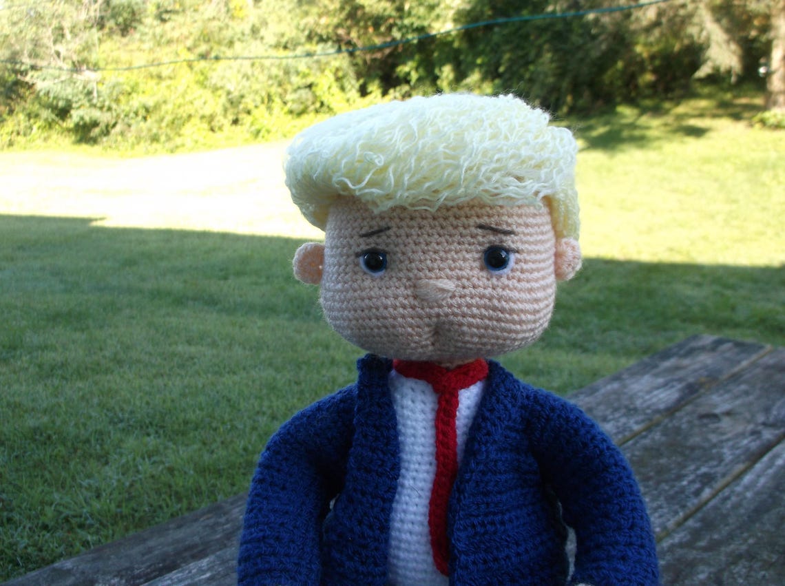 Donald Trump Inspired Crochet Doll Pattern - Etsy