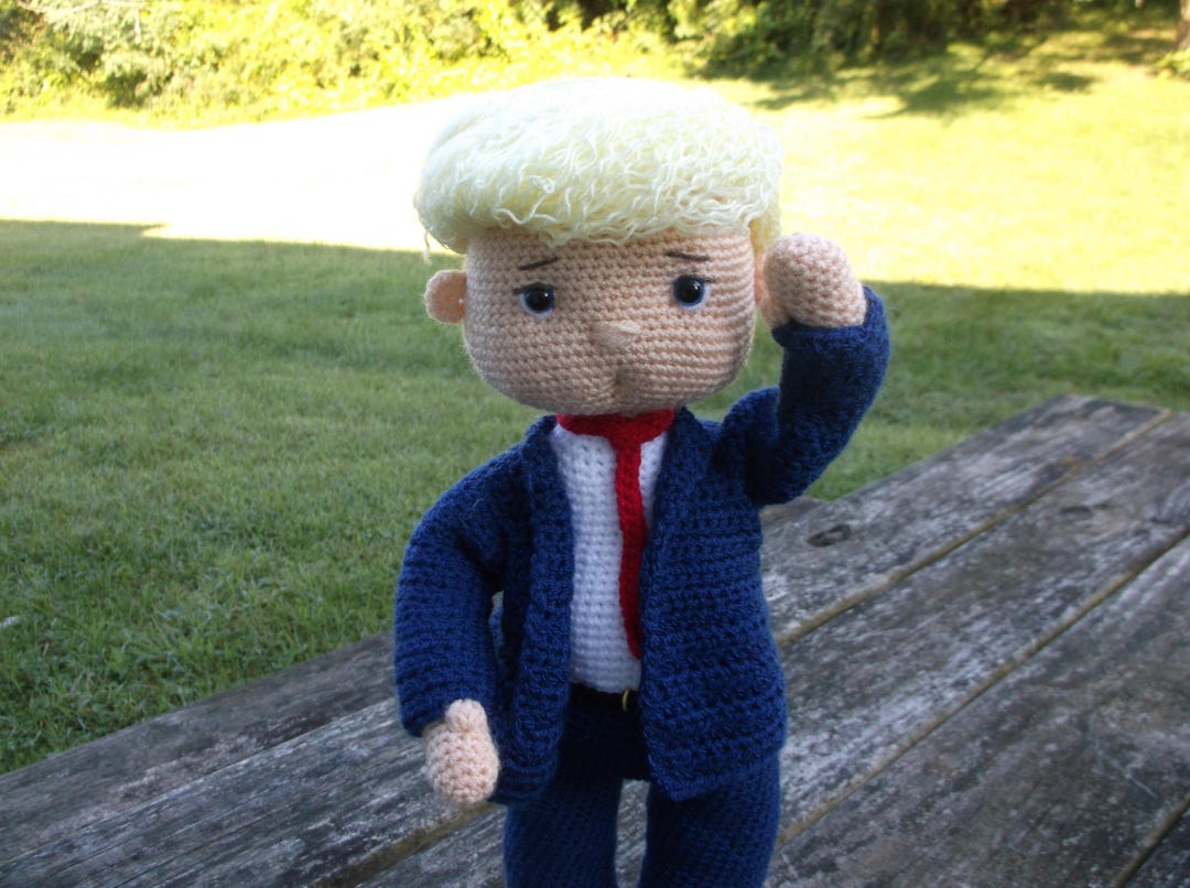 Donald Trump Inspired Crocheted Doll - Etsy