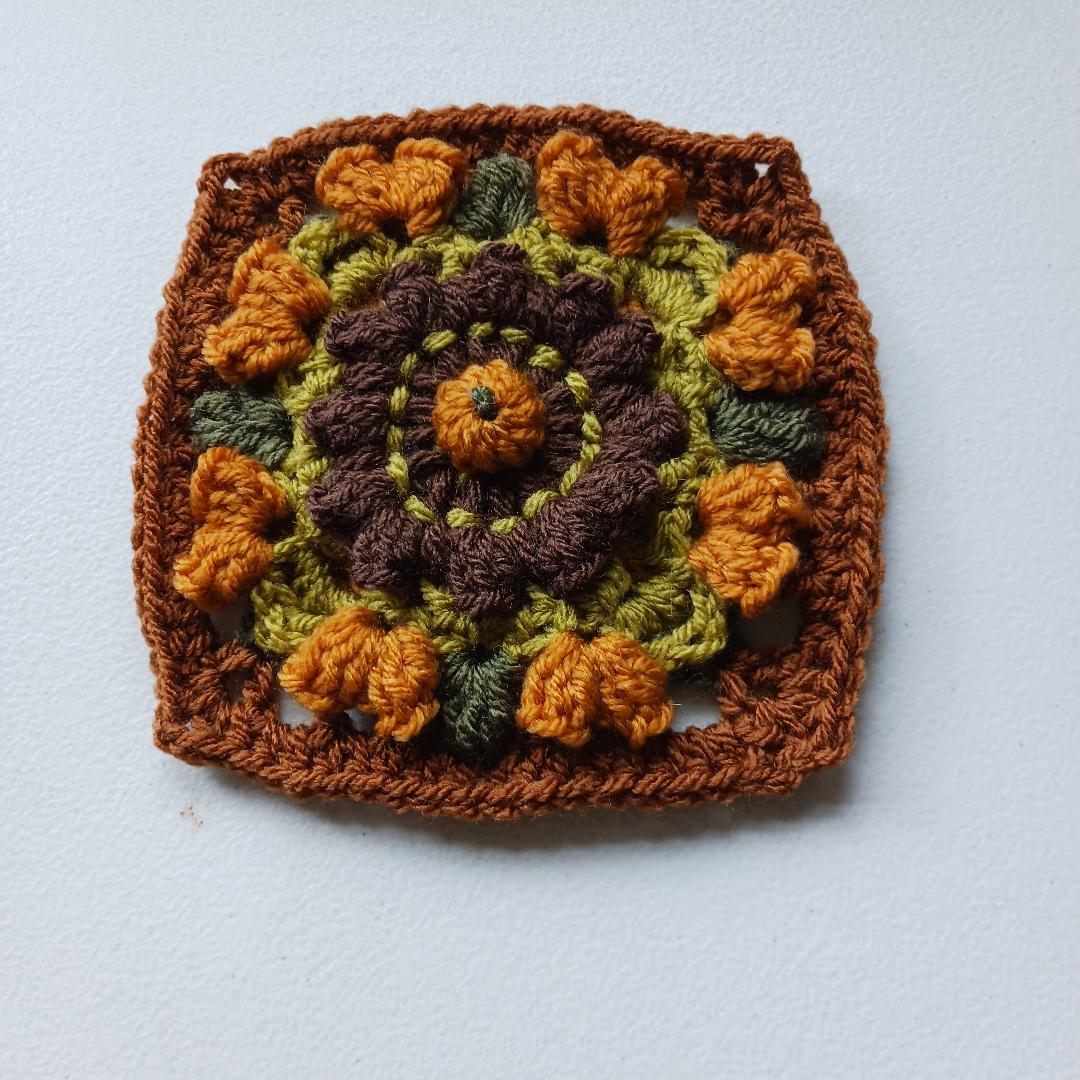 Crocheted Chunky Granny Square Pattern - Etsy