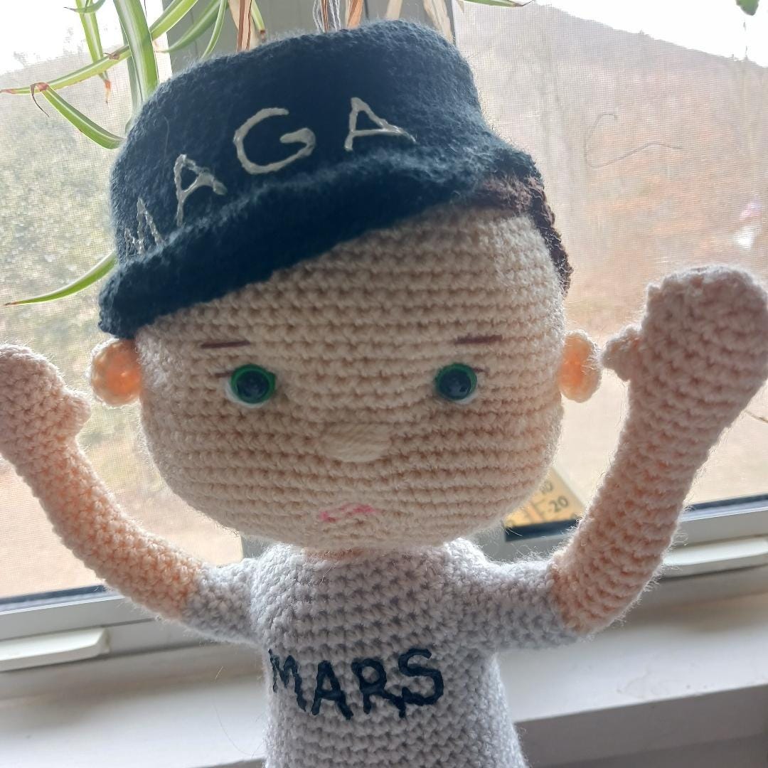 Elon Musk Inspired Crochet Doll Pattern - Etsy