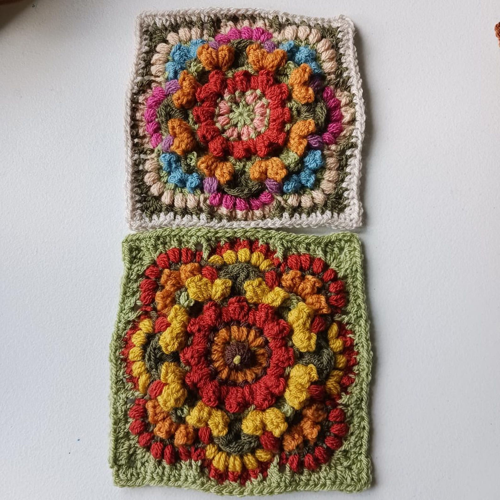 Crocheted Chunky Granny Square Pattern - Etsy