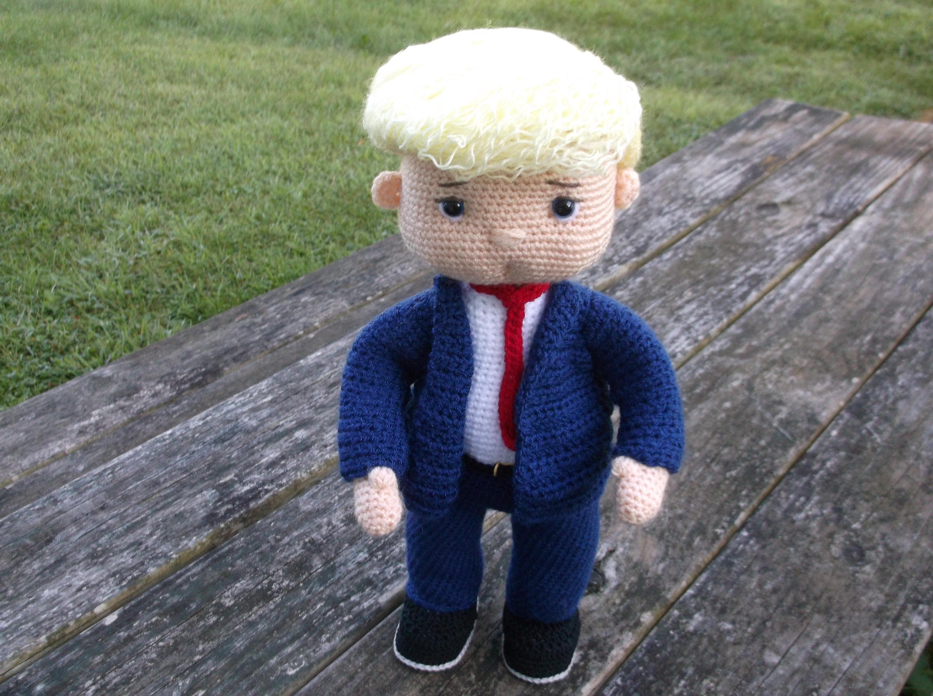 Donald Trump Inspired Crochet Doll Pattern - Etsy