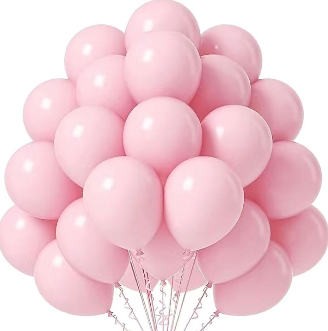 Pink Balloons Set of 50pcs - Etsy