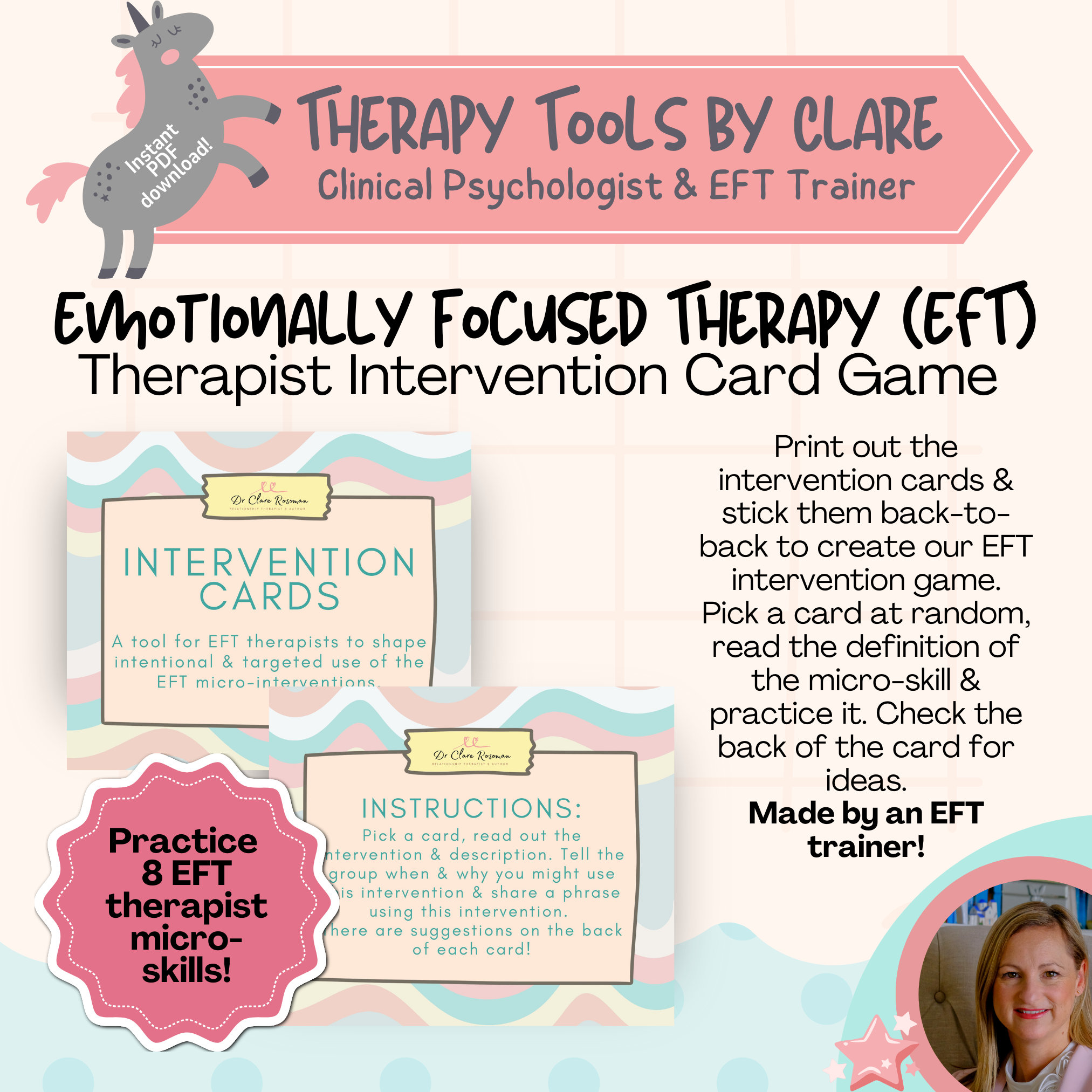EFT Therapist Intervention Cards - Learn EFT Micro-skills - Etsy