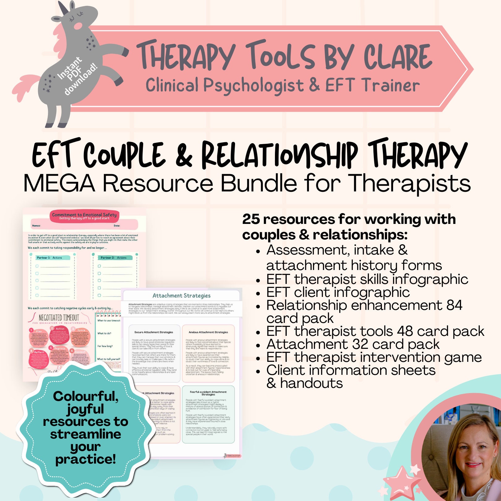 EFT Couples & Relationship Therapy Resource Bundle - Etsy