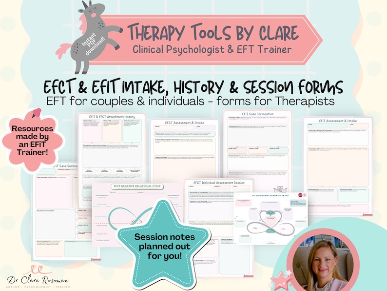 EFT Therapist Session Forms (EFCT & EFIT) - Etsy