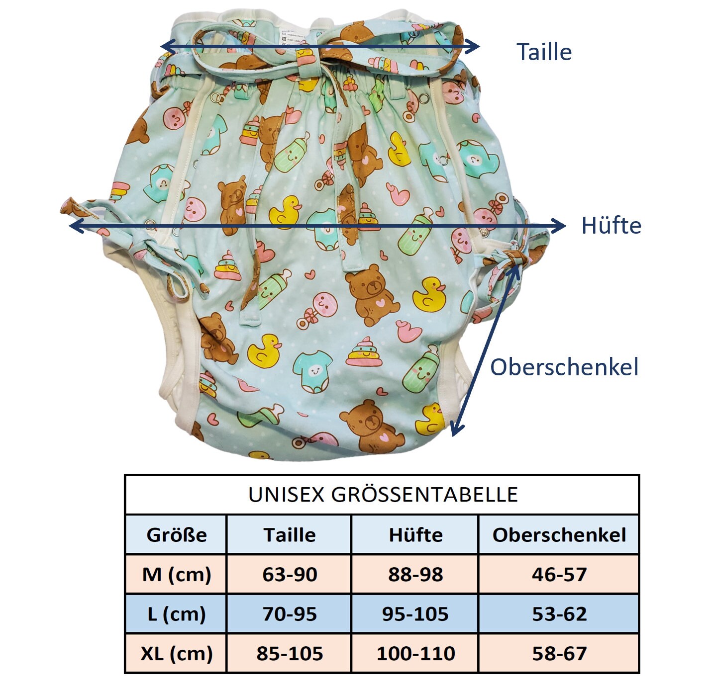 Primium Adult Diaper Pants Abdl Washable Reusable Breathable Adult