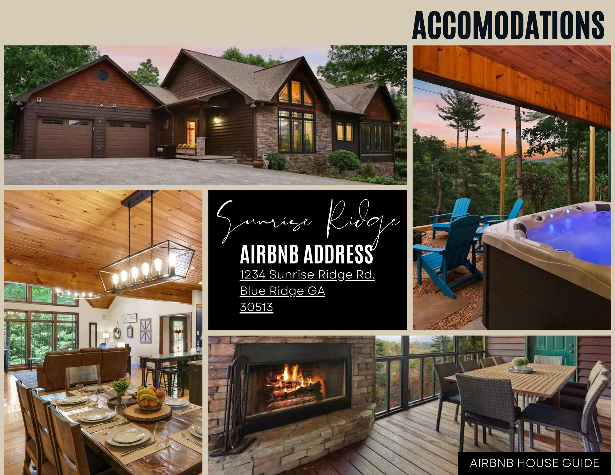 Group Cabin Trip Itinerary - Include Photos, Accomodations, Room ...