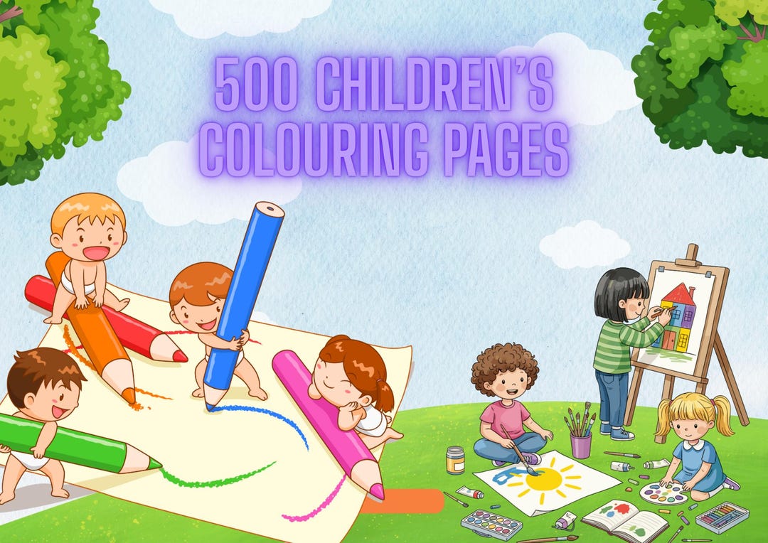 Kids Activity Art Sheets Bundle | Printable Learning Doodle Pages ...