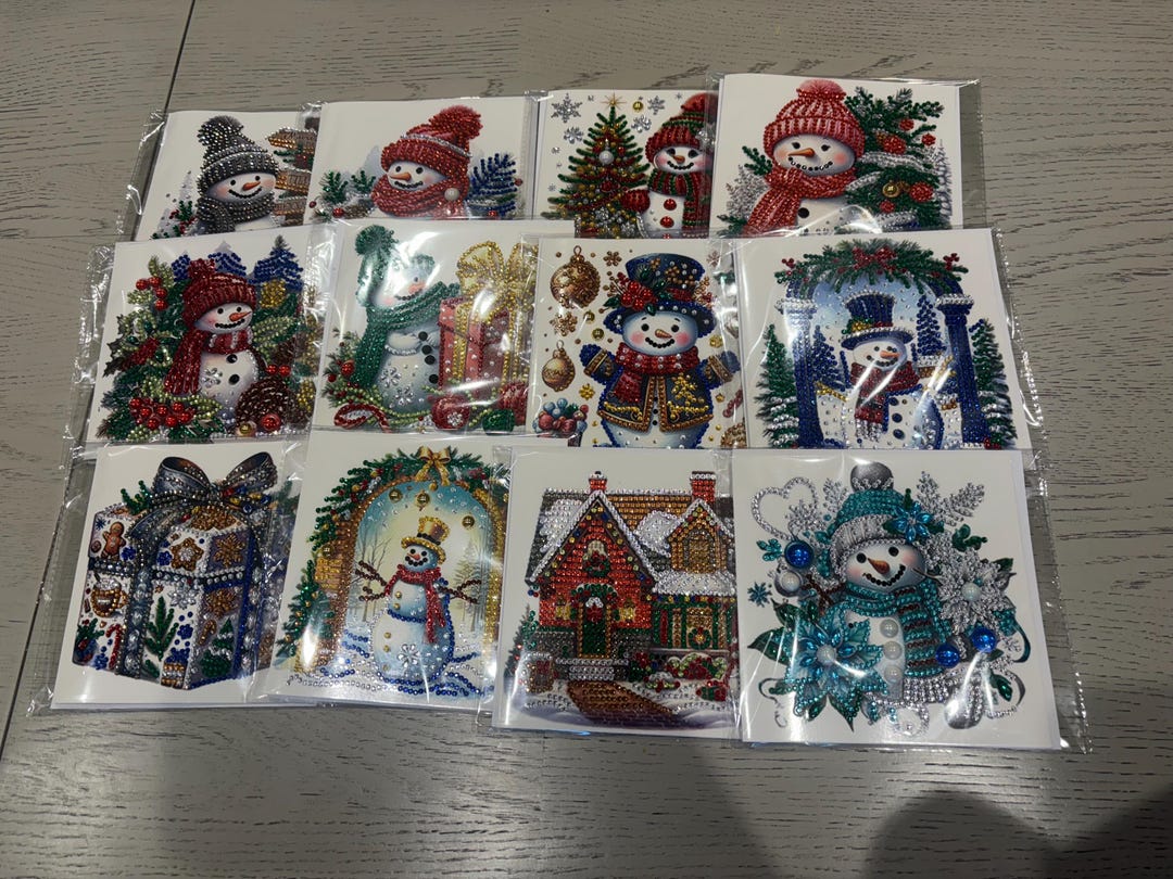 5D Christmas Cards With Envelopes - Etsy UK