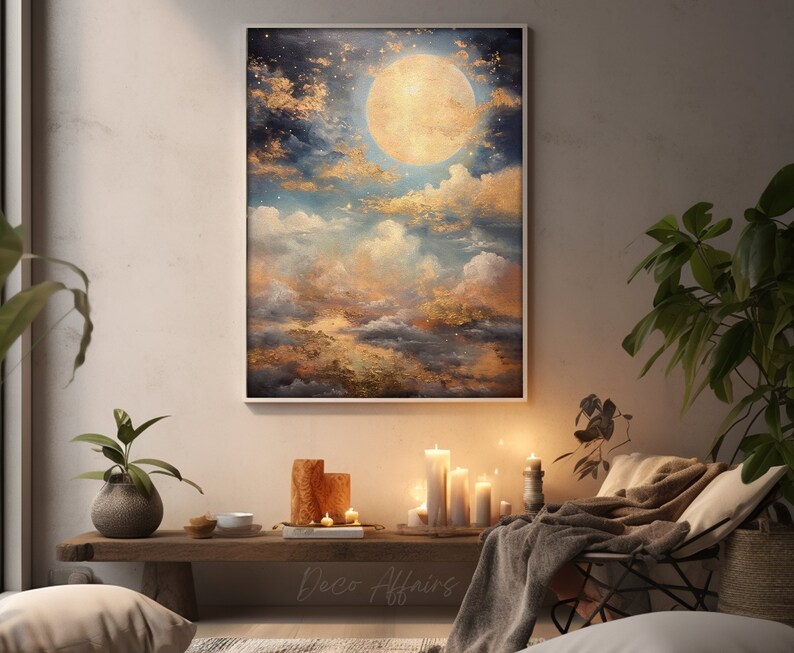 The Enchanting Moon, Victorian Art, Art Poster Print, Dark Academia ...