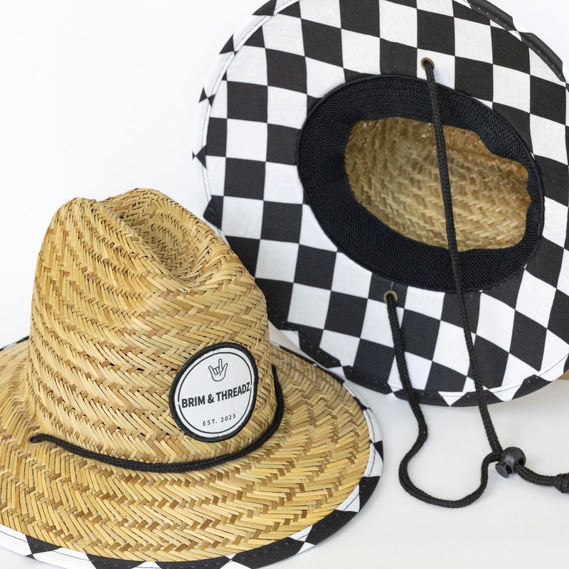 Checkered Hat - Etsy