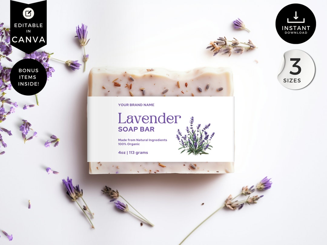 Editable Soap Label, Soap Labels Template, Modern Soap Design, Diy Soap ...