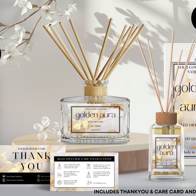 Reed Bottle Labels - Etsy