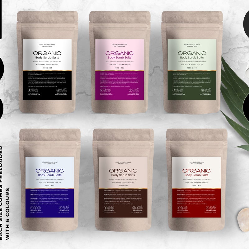 Gold Supplement Labels - Etsy