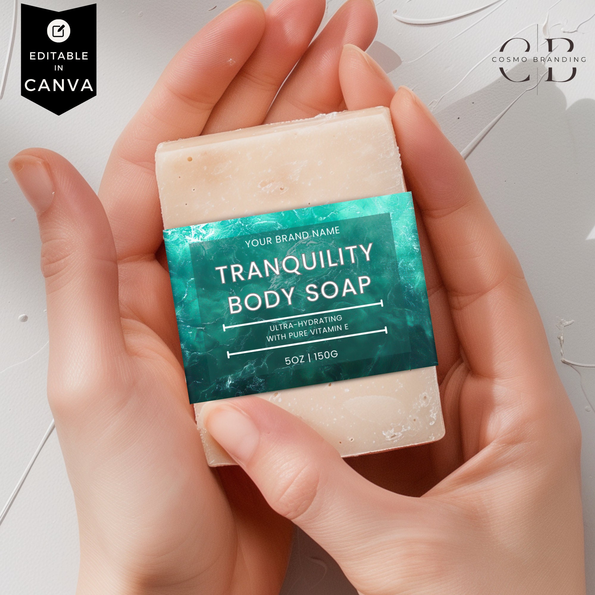 Editable Soap Label, Body Bar Templates, Modern Soap Label, DIY Soap ...