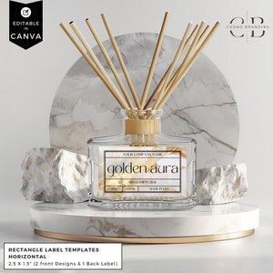 Editable Reed Diffuser Template, DIY Canva Product Labels, Room ...