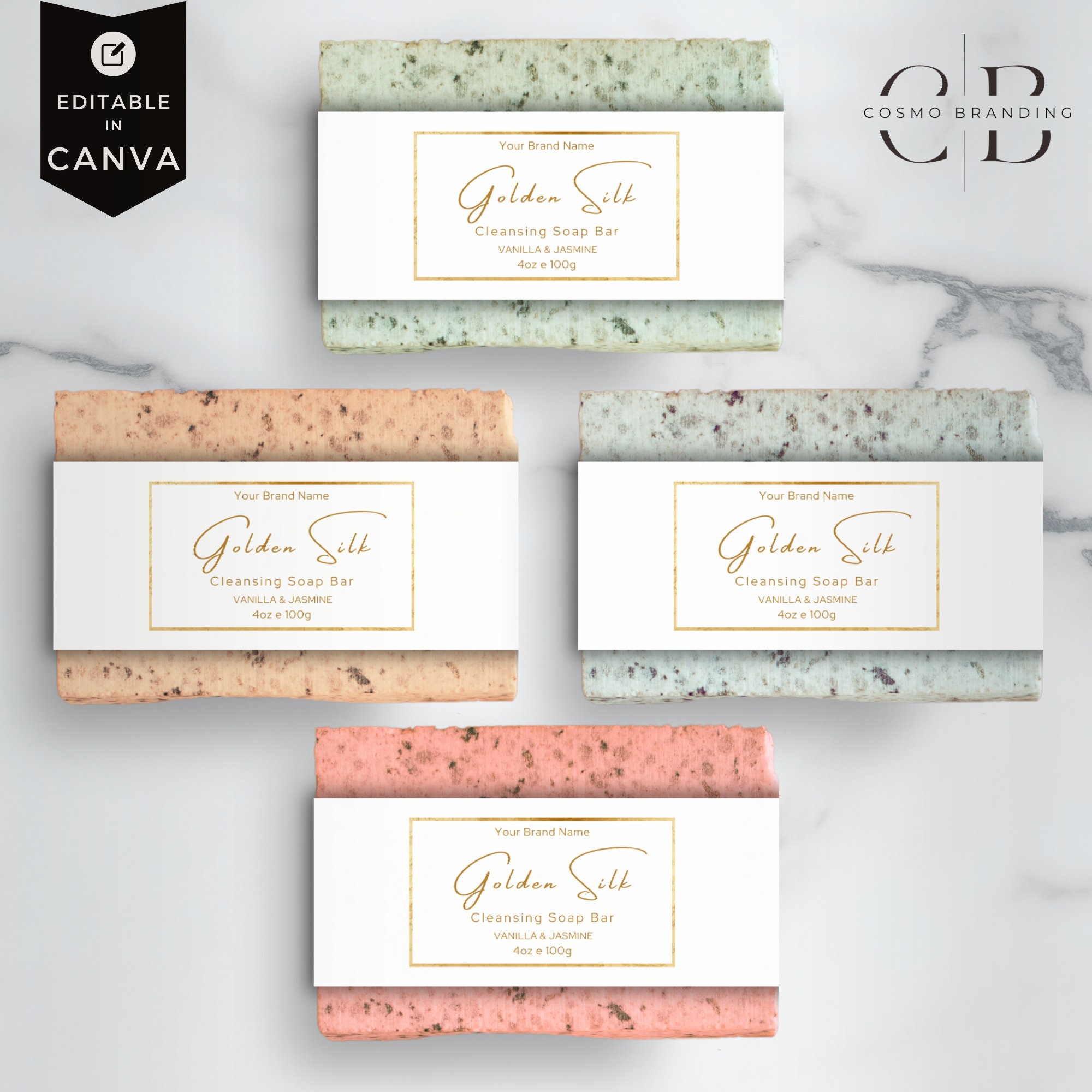 Editable Soap Label, Body Bar Templates, Modern Soap Label, DIY Soap ...