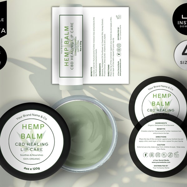 Lip Balm Labels - Etsy