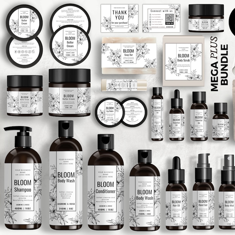 Cosmetic Labels - Etsy