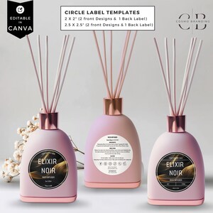 Editable Reed Diffuser Template, DIY Canva Product Labels, Room ...
