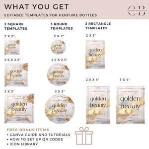 Editable Perfume Bottle Label, Custom Fragrance Canva Design, DIY ...