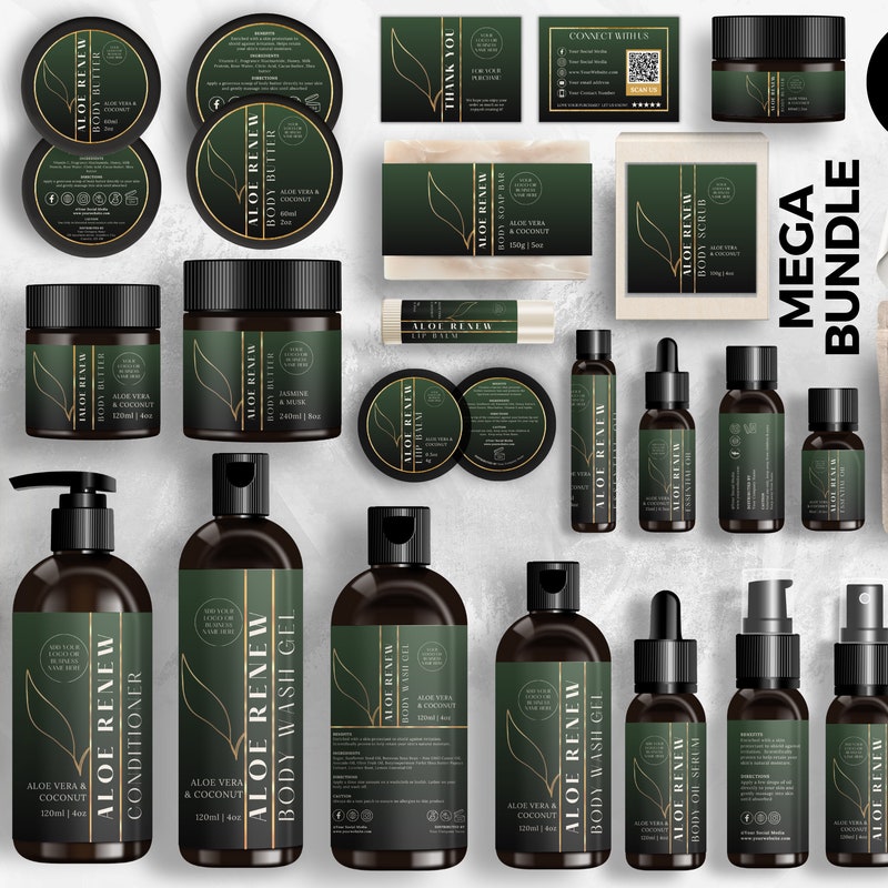 Cosmetic Labels - Etsy