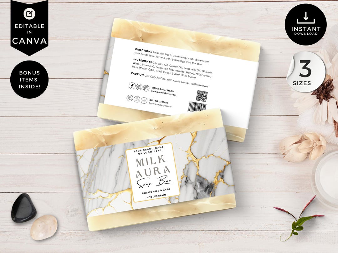 Editable Soap Label, Soap Labels Template, Modern Soap Label, Diy Soap ...