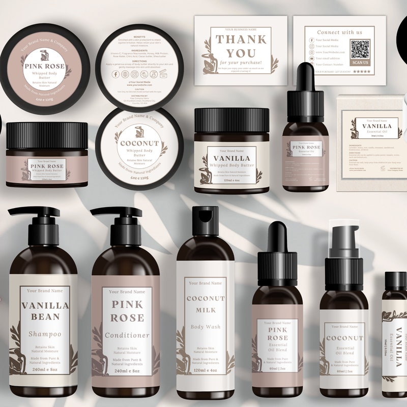 Cosmetic Labels - Etsy