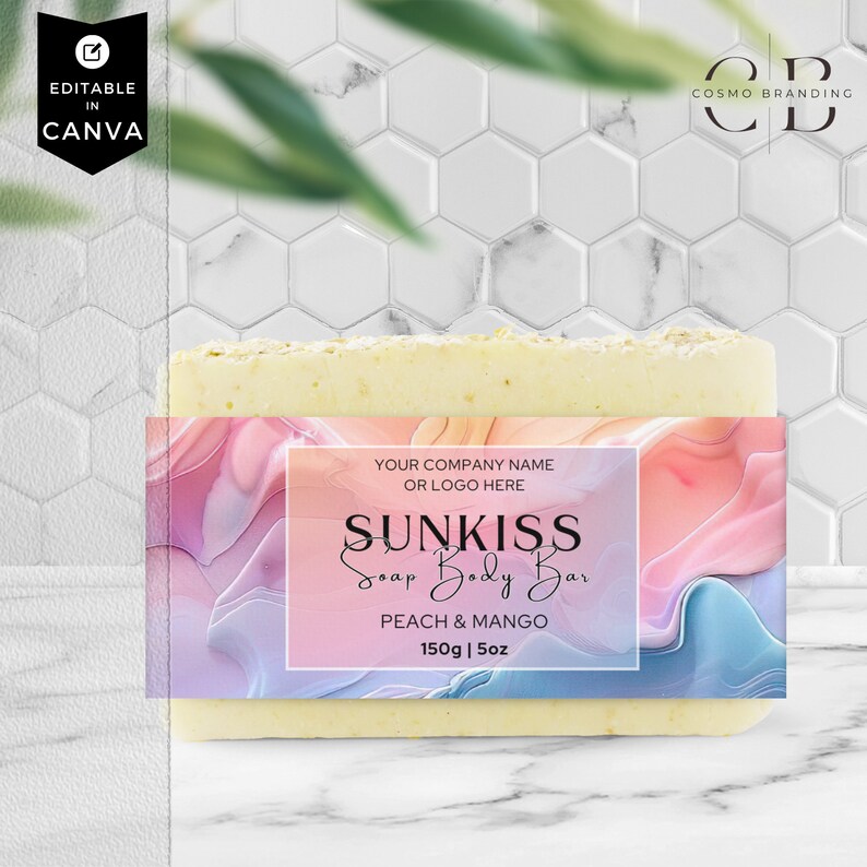 Editable Soap Label, Soap Labels Template, Modern Soap Label, Diy Soap ...