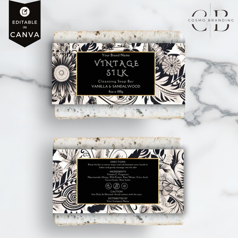 Editable Soap Label, Body Bar Templates, Modern Soap Label, DIY Soap ...