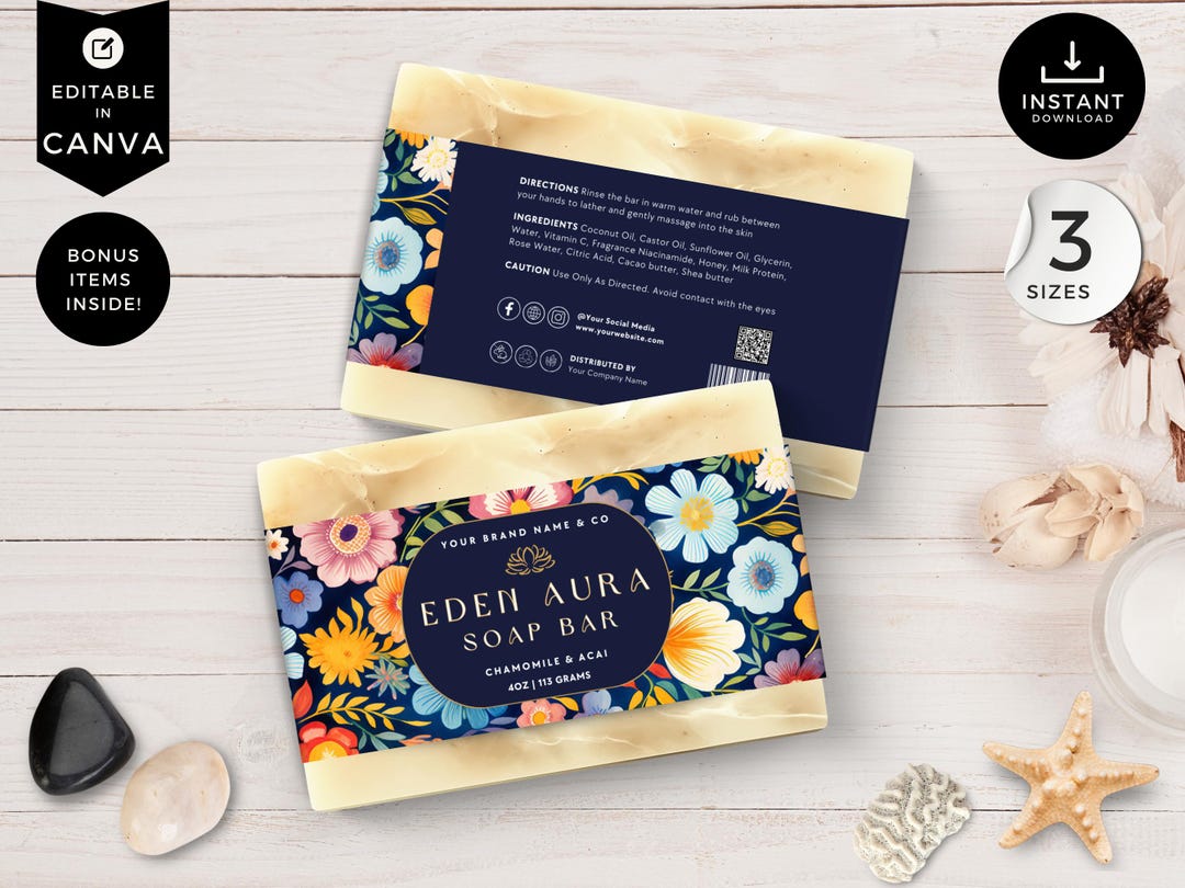 Editable Soap Label, Soap Labels Template, Modern Soap Label, Diy Soap ...