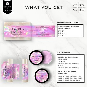 Editable Cosmetic Label Templates, Custom Body Product Label, DIY ...