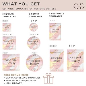 Editable Perfume Bottle Label, Custom Fragrance Canva Design, DIY ...