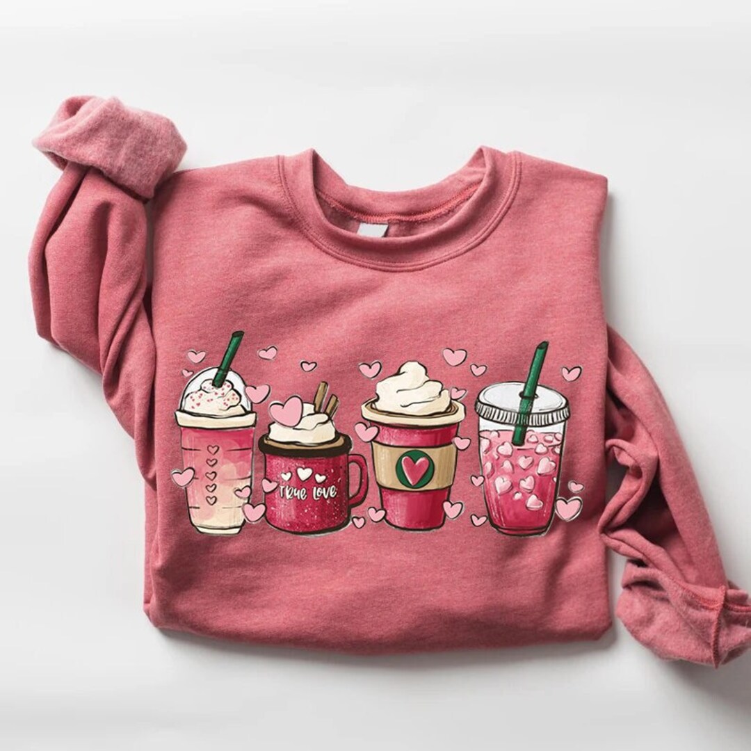 Womens Valentines Day Sweatshirt, Womens Valentines Day Sweater ...