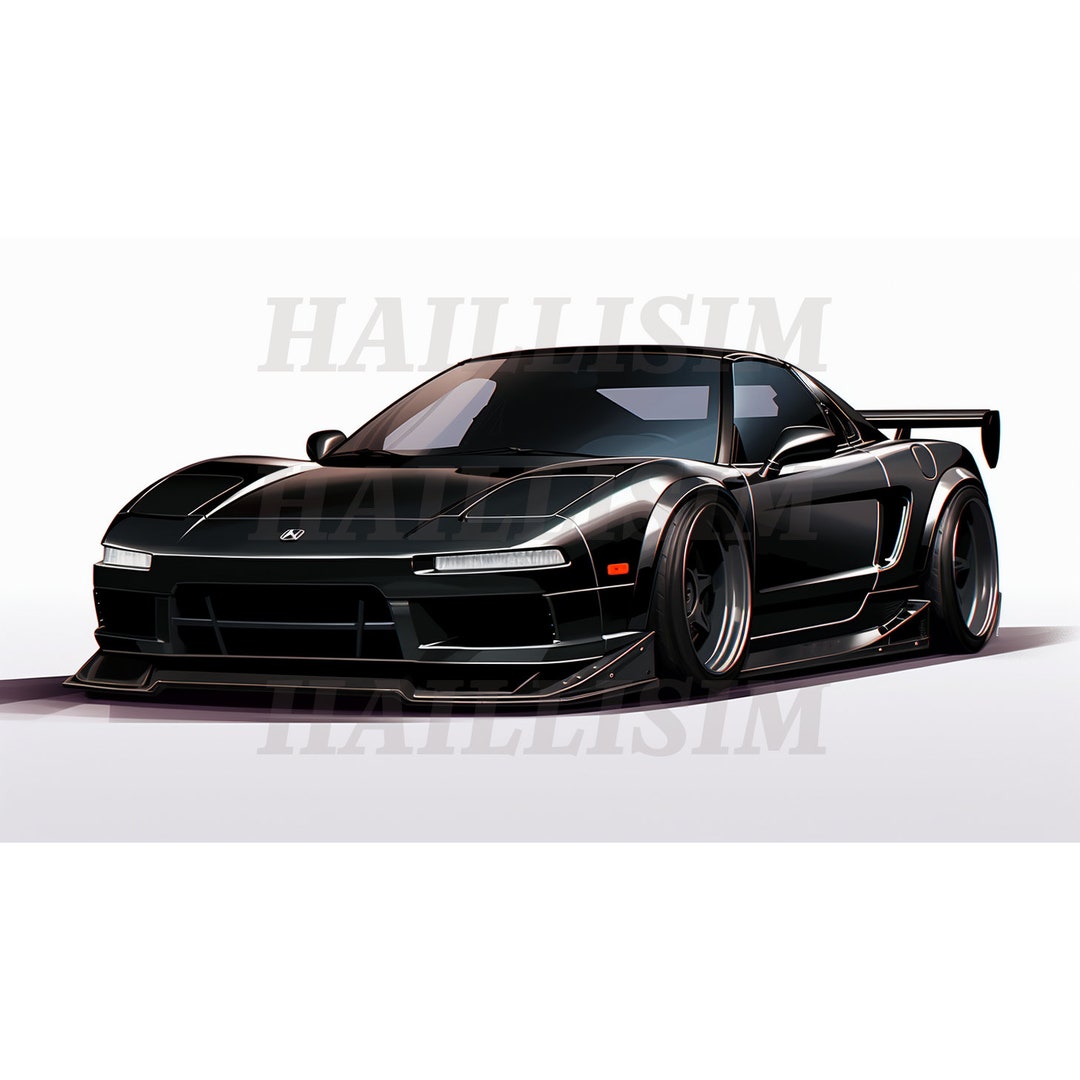 Honda NSX Digital Illustration Art PNG Transparent Background 4K ...