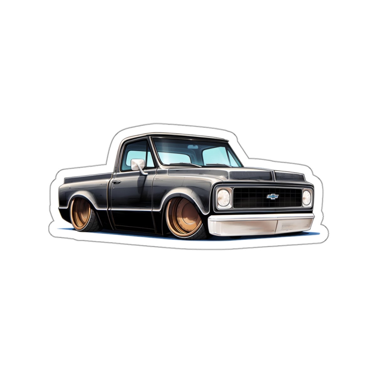 Chevy C10 Pickup Truck Sticker 4 Different Sizes to Choose From - Etsy