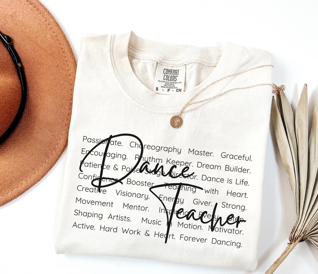 Dance Teacher Shirt, Dance Coach Teacher Gift,dance Teacher ...