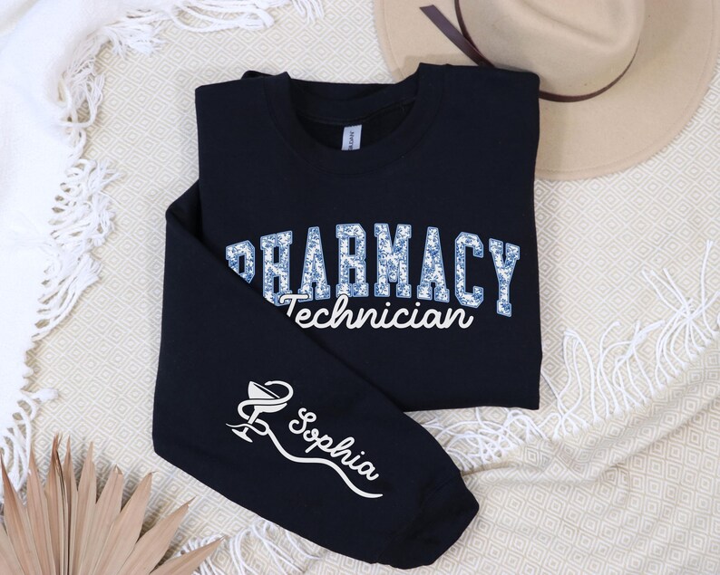 Personalized Pharmacy Technician Sweatshirt, Gift for Pharmacy Student ...