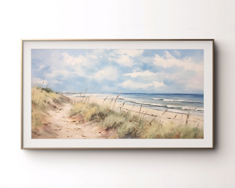 Cape Cod Frame TV Art of Beach Art for Travel Lovers of Summer Mood ...