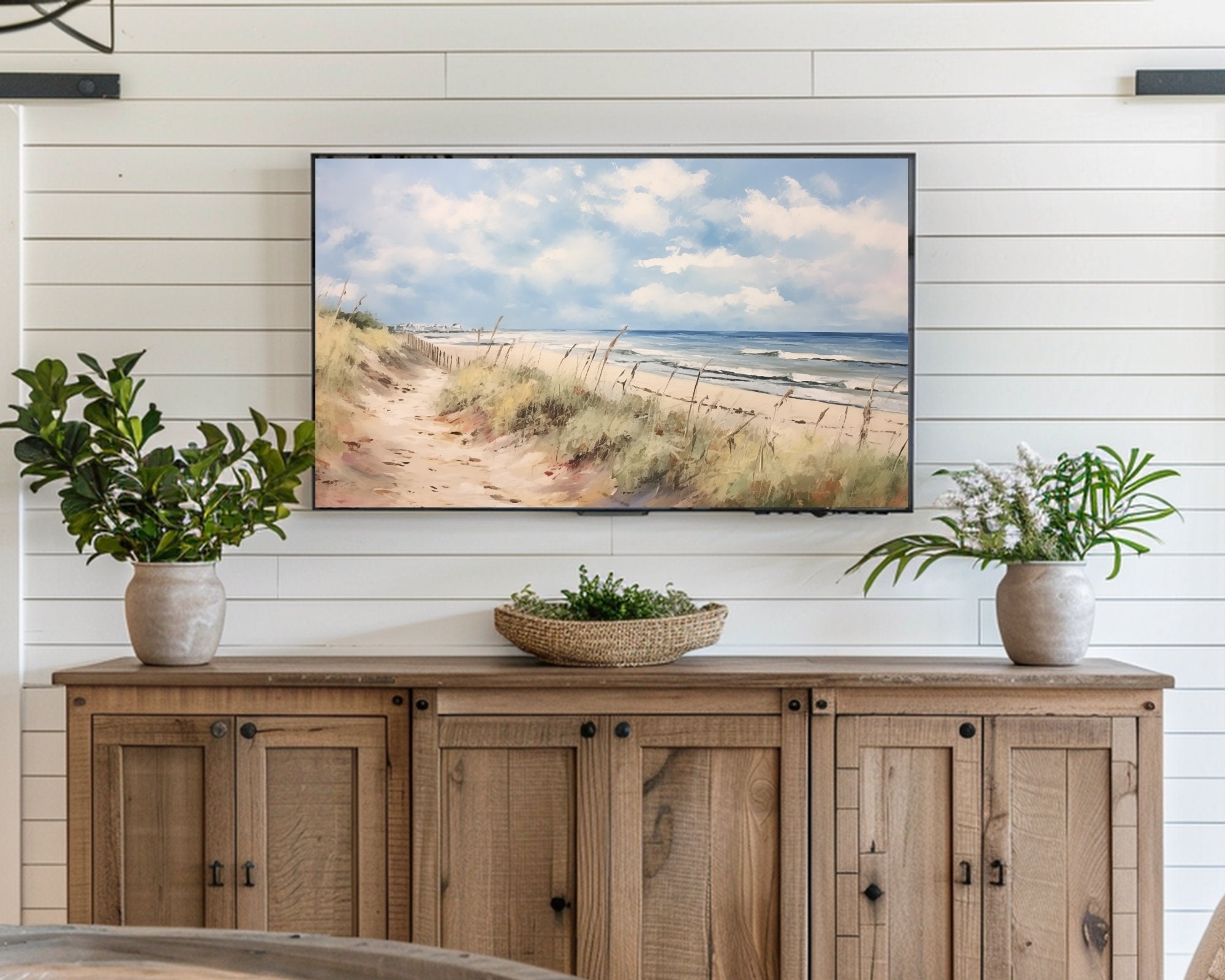 Cape Cod Frame TV Art of Beach Art for Travel Lovers of Summer Mood ...