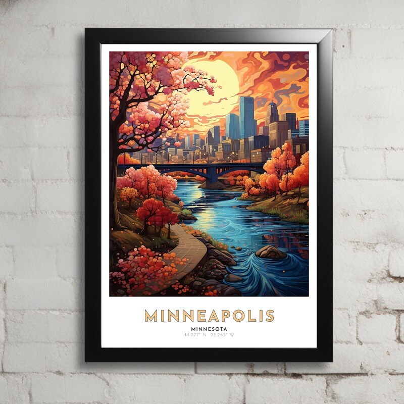 Minneapolis Poster - Etsy