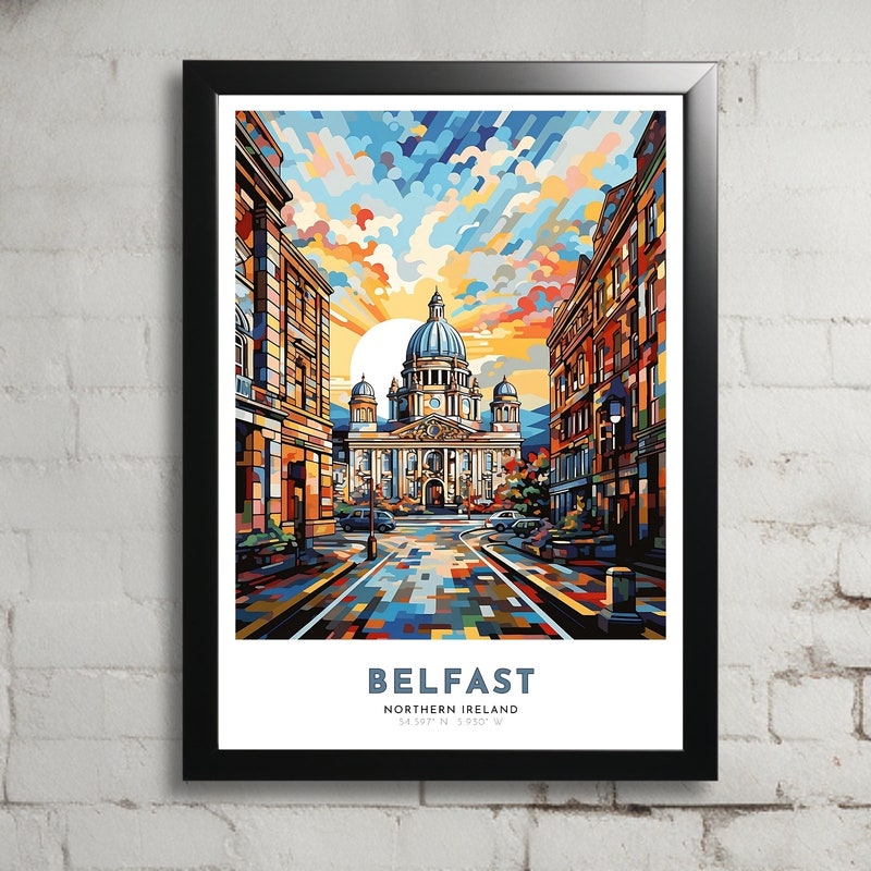 Belfast Poster - Etsy UK