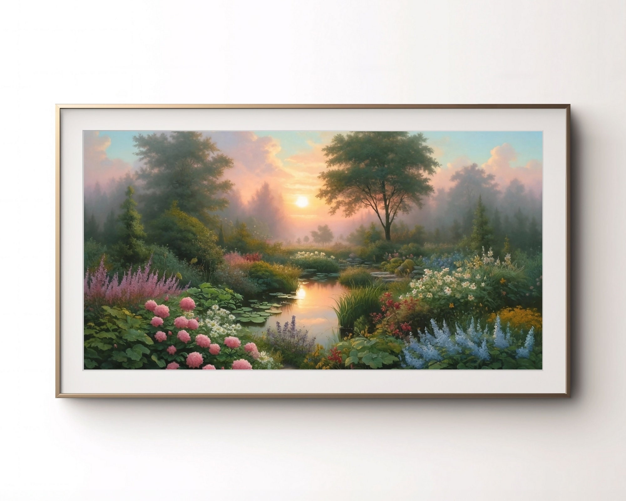 Georgia Frame TV Art of Pond Art for Travel Lovers of Nature Georgia ...